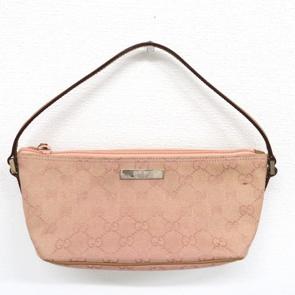 Gucci | Bags | Gucci Gg Canvas Accessory Pouch Pink | Poshmark